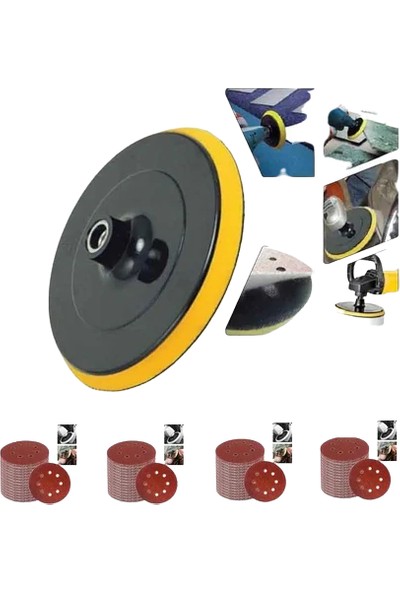 Nipower Delikli Cırt Zımpara Kağıdı 125 mm Paket 40 Adet