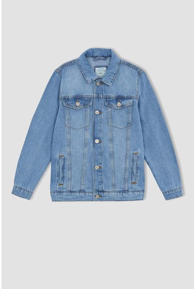 DeFacto Erkek Çocuk Regular Fit Jean Ceket W5683A622SP