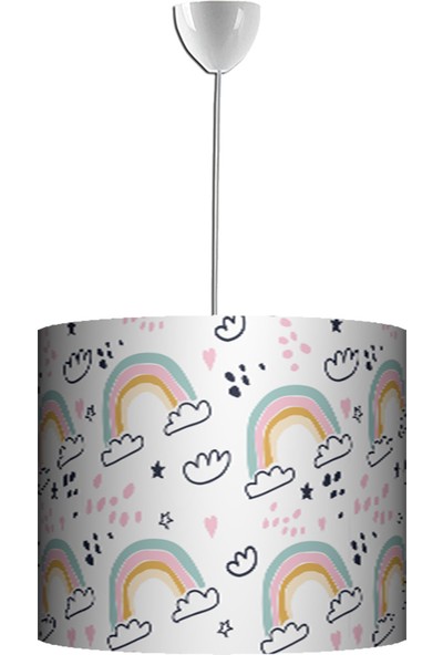 Trend Avize Modern Gökkuşağı Yıldız Hayvan Desenli Bebek ve Çocuk Odası Tekli Sarkıt Avize Trend Avize Modern Gökkuşağı Yıldız Hayvan Desenli Bebek ve Çocuk Odası Tekli Sarkıt Avize