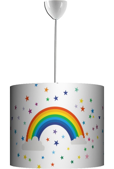 Trend Avize Modern Gökkuşağı Yıldız Hayvan Desenli Bebek ve Çocuk Odası Tekli Sarkıt Avize Trend Avize Modern Gökkuşağı Yıldız Hayvan Desenli Bebek ve Çocuk Odası Tekli Sarkıt Avize