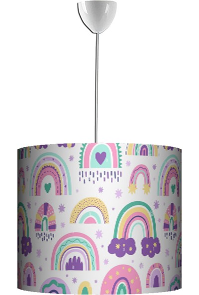 Trend Avize Modern Gökkuşağı Yıldız Hayvan Desenli Bebek ve Çocuk Odası Tekli Sarkıt Avize Trend Avize Modern Gökkuşağı Yıldız Hayvan Desenli Bebek ve Çocuk Odası Tekli Sarkıt Avize