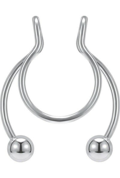 Afillix Concept Cerrahi Çelik Septum Çift Boynuz Sıkıştırmalı Fake Piercing Afillix Concept Cerrahi Çelik Septum Çift Boynuz Sıkıştırmalı Fake Piercing