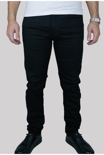 Siyah Erkek Jean Kot