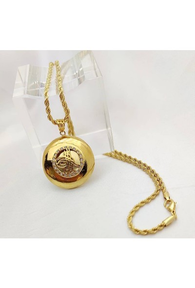 Ey Fashion Zircon Altın Kaplama Kolye Ey Fashion Zircon Altın Kaplama Kolye