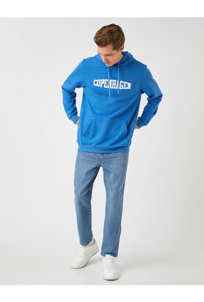 Koton Copenhagen Baskılı Kapşonlu Sweatshirt