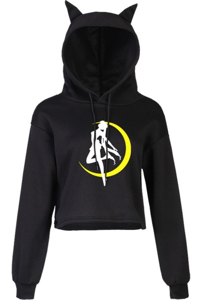 Hequ Anime Karakter Baskılı Sweatshirt (Yurt Dışından)
