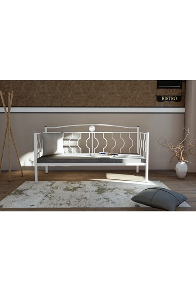 Metalia Elips Sofa Sedir Minderli