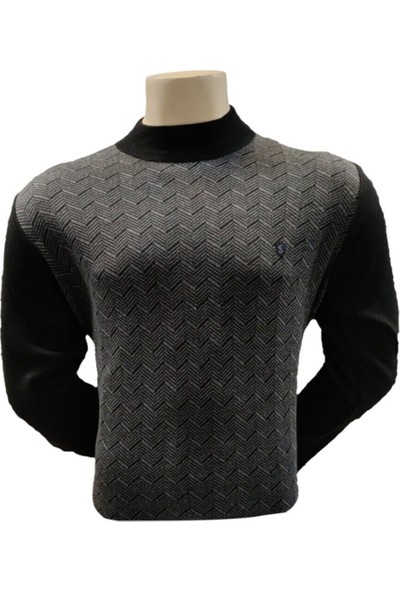 Sabri Özel Er Kazak Yrm Balıkçı Verev Desen/gri-Siyah/l Sabri Özel Er Kazak Yrm Balıkçı Verev Desen/gri-Siyah/l