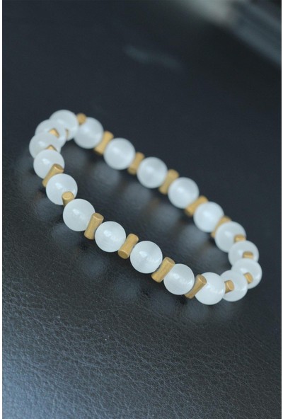 Giraffe Kuvars Doğal Taş Erkek Bileklik Giraffe Kuvars Doğal Taş Erkek Bileklik