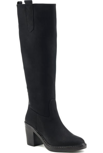 Butigo 21K-272 1pr Siyah Kadın Topuklu Çizme
