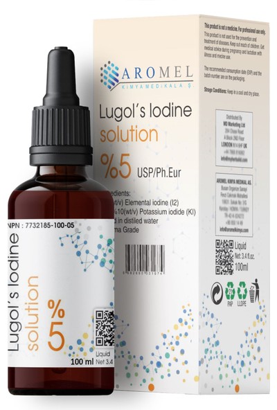 Aromel Iyot Damlası %5 Lik | 100 ml | Lugol Çözeltisi Aromel Iyot Damlası %5 Lik | 100 ml | Lugol Çözeltisi