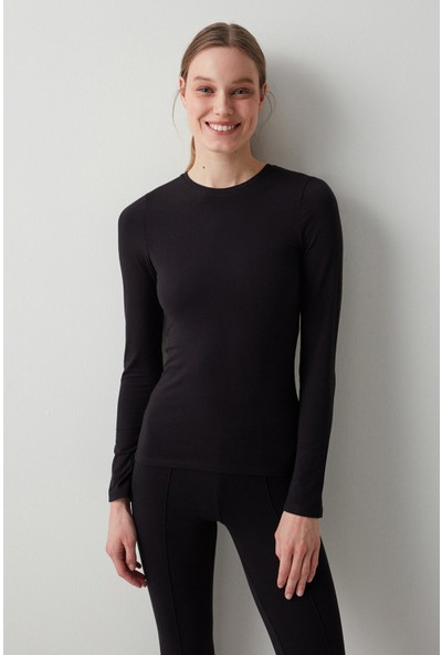 Penti Siyah Hot Tech Üst Penti Siyah Hot Tech Üst