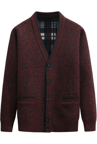 Farfi Şarap Kırmızı Hırka (Yurt Dışından)