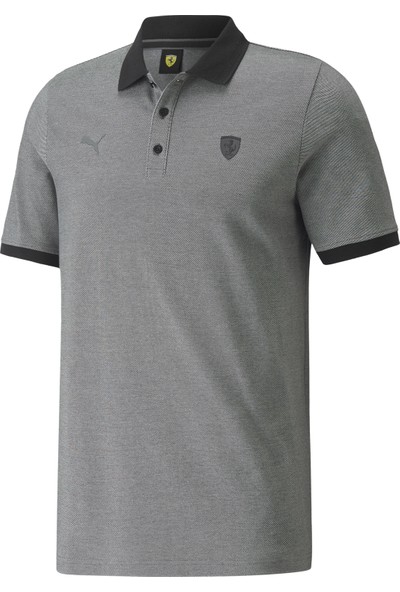 Puma Ferrari Style 2 Tone Polo Yaka Tshirt Puma Ferrari Style 2 Tone Polo Yaka Tshirt