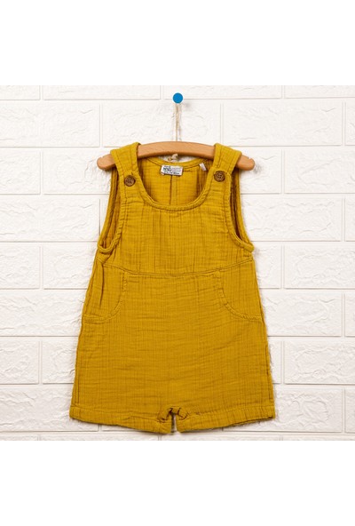 Hello Baby Basic Müslin Şort Salopet