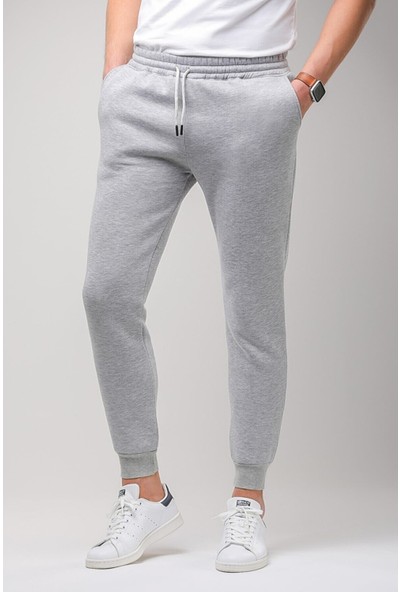 Joy Market Jooy Company Erkek Gri Penye Eşofman Altı