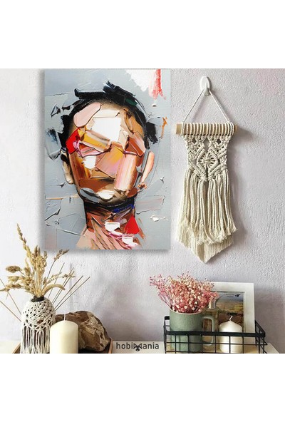 Hobimania Kanvas Tablo Fırça Darbeli Yüz 70X100 cm Duvar Dekorasyon Tablo Moda Hobimania Kanvas Tablo Fırça Darbeli Yüz 70X100 cm Duvar Dekorasyon Tablo Moda