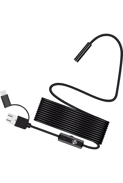 Flameer IP67 5-2m Kameralı Mini Usb Endoskop Cihazı - Siyah (Yurt Dışından)