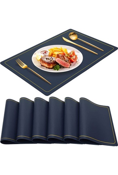 Tianyeda 6'lı Su Geçirmez Silinebilir Pu Deri Yemek Servis Altlıkları (Yurt Dışından) Tianyeda 6'lı Su Geçirmez Silinebilir Pu Deri Yemek Servis Altlıkları (Yurt Dışından)