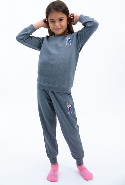 U.S. Polo Assn. U.s. Polo Assn Kız Çocuk Basic Antrasit Eşofman Takımı U.S. Polo Assn. U.s. Polo Assn Kız Çocuk Basic Antrasit Eşofman Takımı