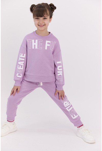 Rolypoly The Future Lila Kız Çocuk Eşofman Takımı
