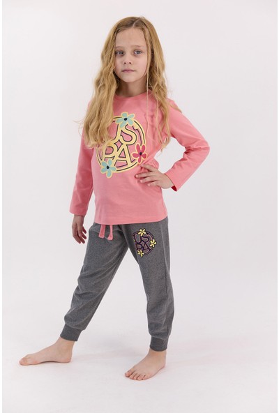 U.S. Polo Assn. U.s. Polo Assn Coral Kız Çocuk Pijama Takımı