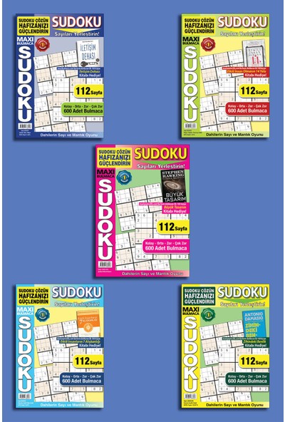 Maxi Sudoku Bulmaca 5'li Set Maxi Sudoku Bulmaca 5'li Set