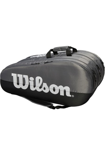 Wilson Team 3 Comp Gy Tenis Çantası WRZ854915 Wilson Team 3 Comp Gy Tenis Çantası WRZ854915