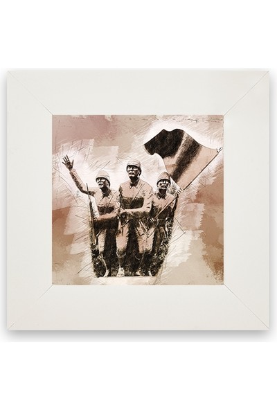 Anadolia Yahya Çavuş Anıtı Beyaz Çerçeveli Seramik Pano Anadolia Yahya Çavuş Anıtı Beyaz Çerçeveli Seramik Pano