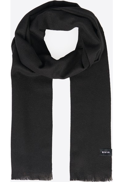 Avva Erkek Siyah Düz Şal A12Y9436