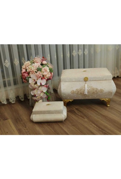 By Ayanoglu Buse Ikili Nişan Sandığı Cappicino By Ayanoglu Buse Ikili Nişan Sandığı Cappicino