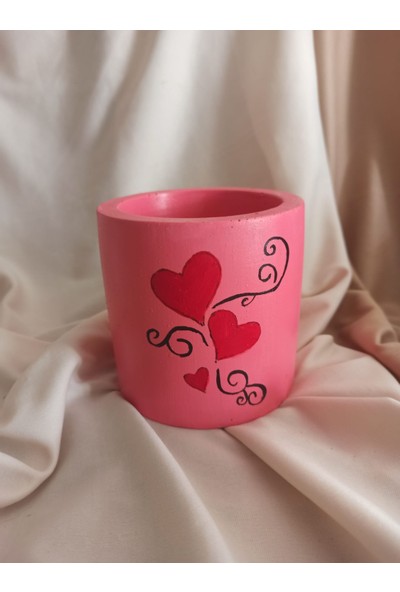 Orenda Sevgililer Günü Hediyesi, Kalp Saksı, Beton Saksı