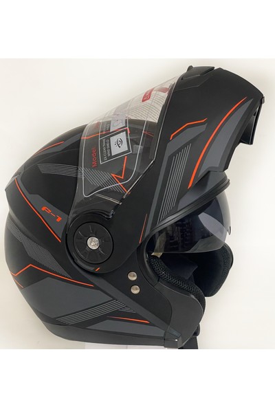 Iron Çene Açılır Güneş Vizörlü Mat Kask Iron Çene Açılır Güneş Vizörlü Mat Kask