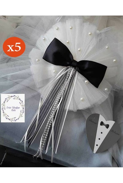 Ecrin Tuhafiye Hobi Damat Bohça Süsü 5 Adet Ecrin Tuhafiye Hobi Damat Bohça Süsü 5 Adet