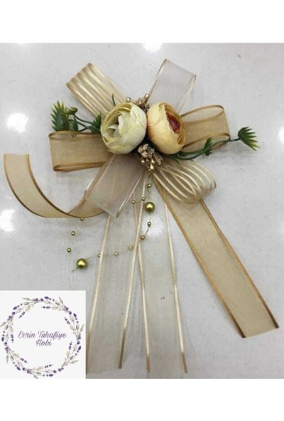 Ecrin Tuhafiye Hobi Gold Bohça Süsü 5 Adet