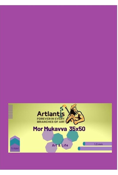 Artlantis Mor Renkli Mukavva 35X50 5 Adet Artlantis Renkli Mukavva 5 Adet Artlantis Mor Renkli Mukavva 35X50 5 Adet Artlantis Renkli Mukavva 5 Adet