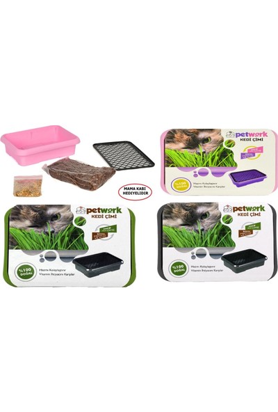 Easy Toptan Kedi Çimi - Mama Kabı / Su Kabı Hediyeli Easy Toptan Kedi Çimi - Mama Kabı / Su Kabı Hediyeli