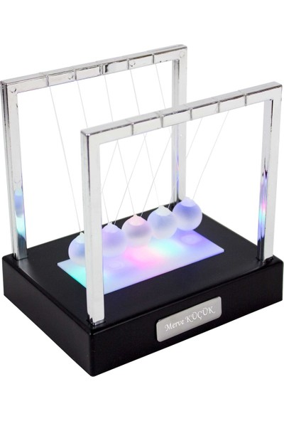 Mobgift Kişiye Özel Işıklı Büyük Boy Newton Denge Topları