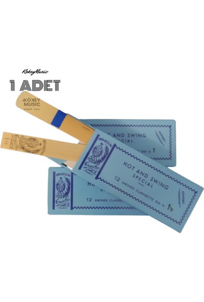 Hot And Swing Mavi Kuşak Klarnet Kamışı No: 1,5 (1ADET)