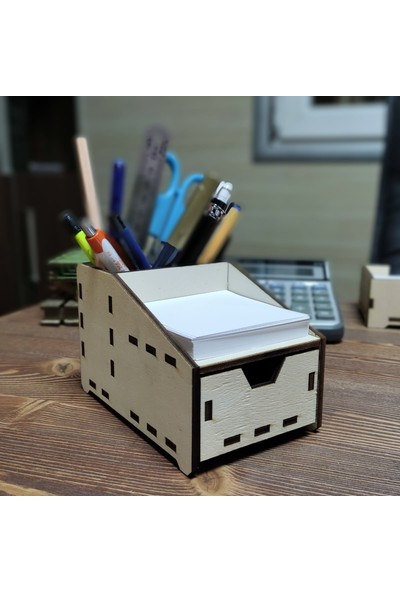 Demonte Ahşap Mini Organizer, Ataşlık Çekmece, Kalemlik, Bloknotluk Demonte Ahşap Mini Organizer, Ataşlık Çekmece, Kalemlik, Bloknotluk