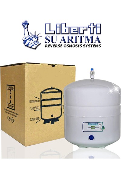 Liberti Su Arıtma Cihazı Metal Genleşme Su Tankı 8 Lt Su Arıtma Deposu Tank Vanası Hediyeli Liberti Su Arıtma Cihazı Metal Genleşme Su Tankı 8 Lt Su Arıtma Deposu Tank Vanası Hediyeli