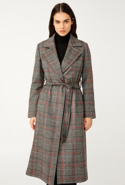 Ekol Ekose Desenli Uzun Kaban