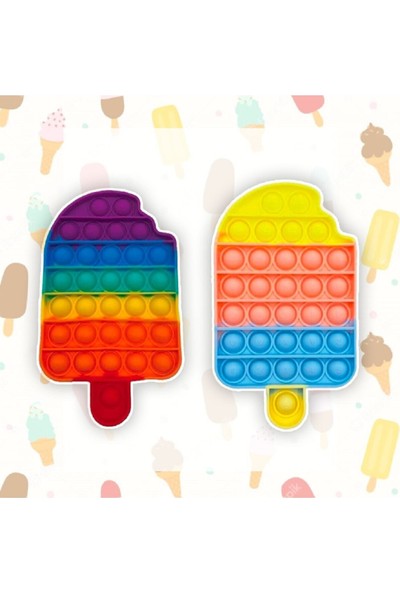 Savas Grup Pop It Stres Oyuncak Dondurma 2li Set Gökkuşağı ve Pastel POPDNDURMA2Lİ Savas Grup Pop It Stres Oyuncak Dondurma 2li Set Gökkuşağı ve Pastel POPDNDURMA2Lİ