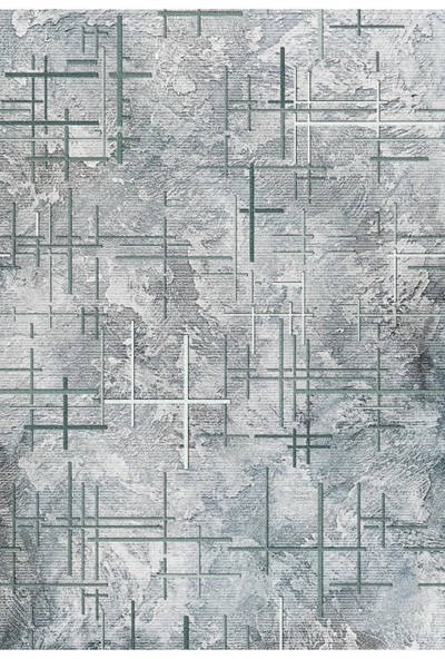 Sermod Modern Çizgili Dijital Baskılı Örtü