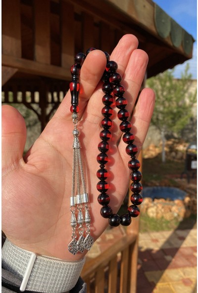 Müntakış Osmanlı Tuğralı Sürmeli Beyrut Damlası Tesbih