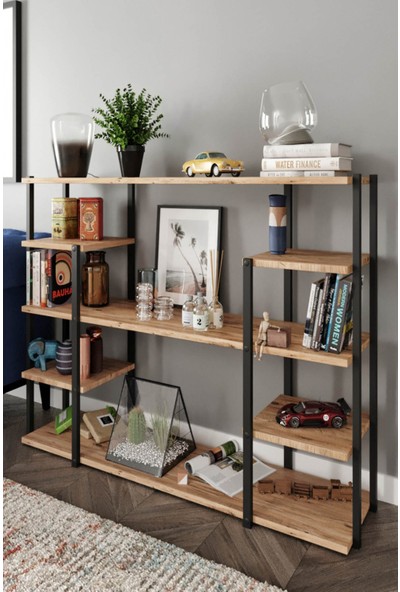 Else Halı Else Kahverengi 5 Katlı Mdf Ahşap Raflı Modern Dresuar Kitaplık Salon Rafı Dolap Else Halı Else Kahverengi 5 Katlı Mdf Ahşap Raflı Modern Dresuar Kitaplık Salon Rafı Dolap