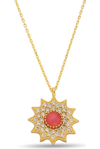 ÇGK KUYUMCULUK Güneş Altın Kolye 8k