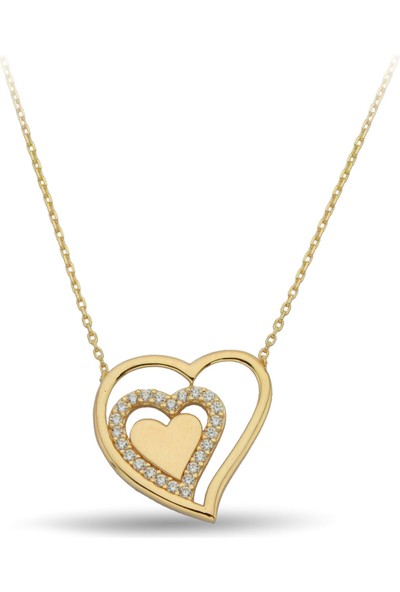 ÇGK KUYUMCULUK Kalp Altın Kolye 14K