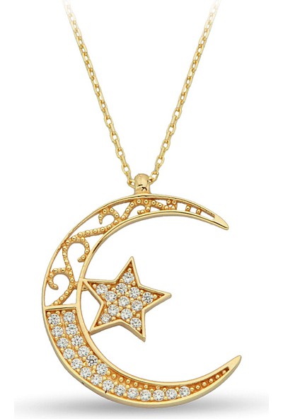 ÇGK KUYUMCULUK Ay Yıldız Altın Kolye ZK0246