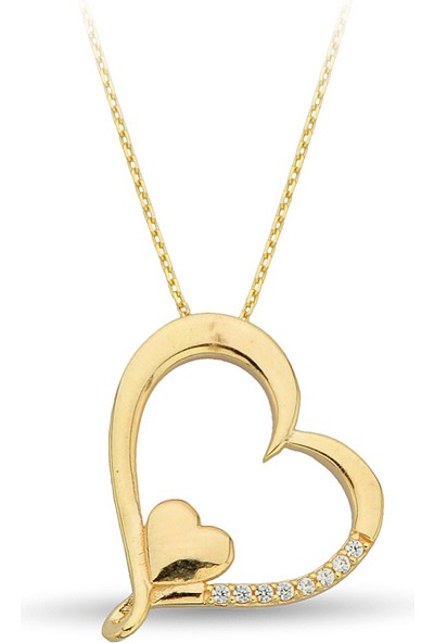 ÇGK KUYUMCULUK Kalp Altın Kolye ZK0247